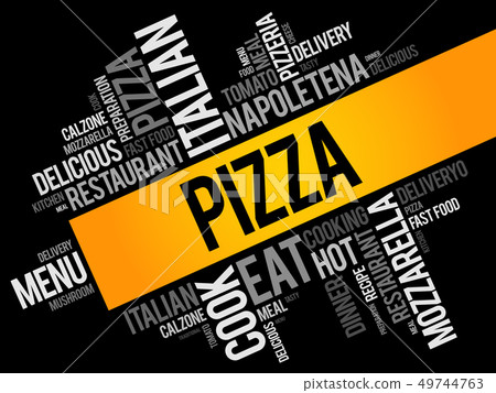 PIZZA word cloud collage - Stock Illustration [49744763] - PIXTA