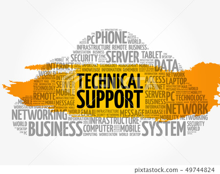 Technical Support word cloud collage - Stock Illustration [49744824 ...