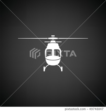 Helicopter icon front view - Stock Illustration [49748847] - PIXTA