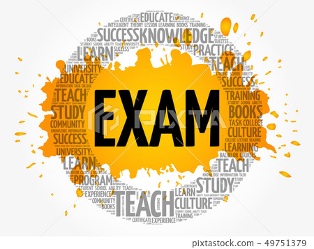 EXAM word cloud collage - Stock Illustration [49751379] - PIXTA