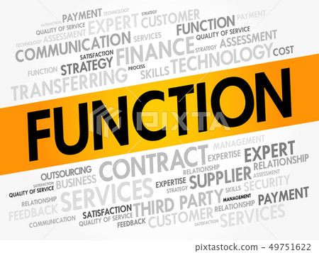 Word cloud of FUNCTION related items - Stock Illustration [49751622 ...