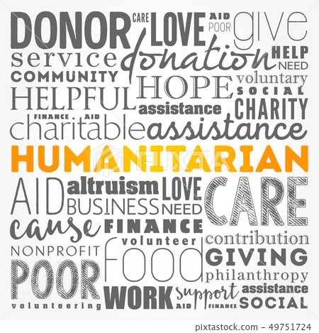Humanitarian word cloud collage - Stock Illustration [49751724] - PIXTA