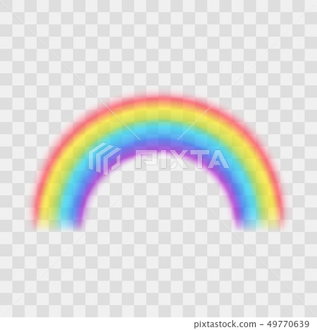 Realistic Detailed 3d Rainbow on a Transparent... - Stock Illustration ...