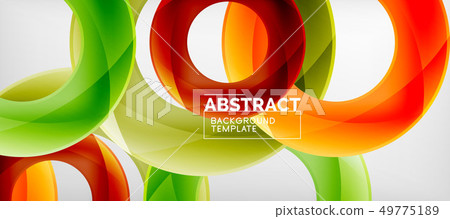 Colorful vector rings geometric abstract - Stock Illustration [49775189 ...