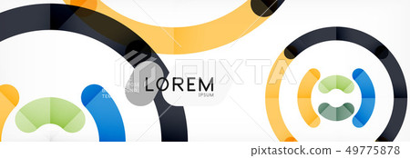 Linear design circle background - Stock Illustration [49775878] - PIXTA