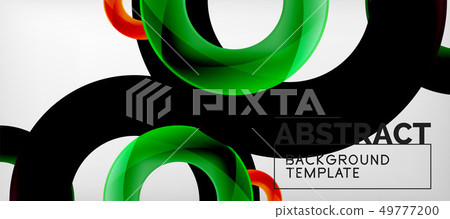 Colorful vector rings geometric abstract - Stock Illustration [49777200 ...