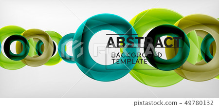 Colorful vector rings geometric abstract - Stock Illustration [49780132 ...