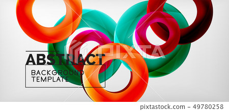 Vector rings abstract background - Stock Illustration [49780258] - PIXTA