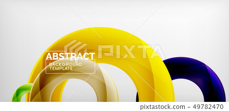 Vector rings abstract background - Stock Illustration [49782470] - PIXTA