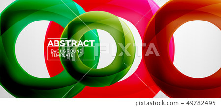 Colorful vector rings geometric abstract - Stock Illustration [49782495 ...