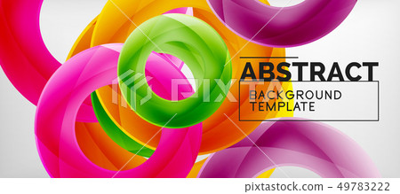 Vector rings abstract background - Stock Illustration [49783222] - PIXTA