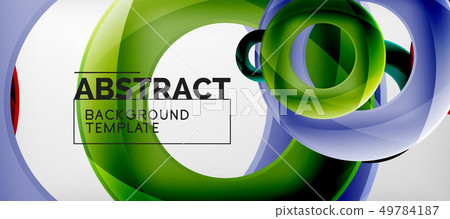 Vector rings abstract background - Stock Illustration [49784187] - PIXTA