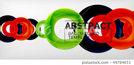 Colorful vector rings geometric abstract - Stock Illustration [49784651 ...