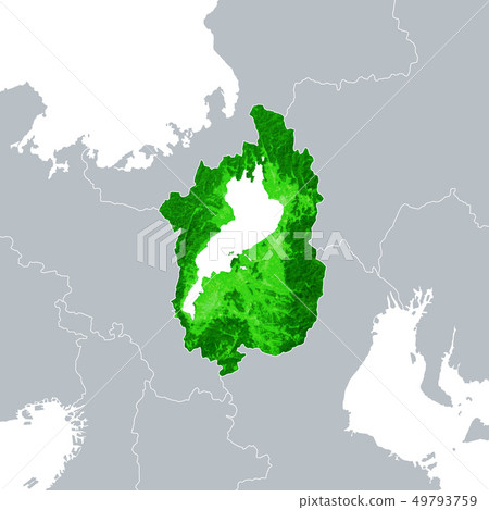 Shiga Prefecture Map - Stock Illustration [49793759] - PIXTA