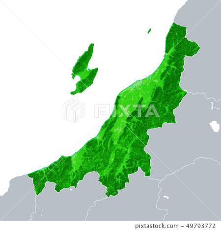 Niigata Prefecture Map - Stock Illustration [49793772] - PIXTA