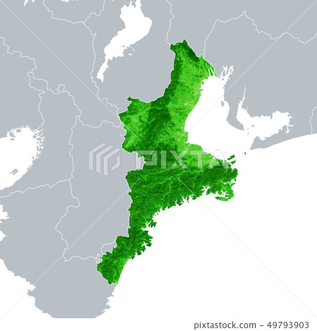 Mie Prefecture Map - Stock Illustration [49793903] - PIXTA