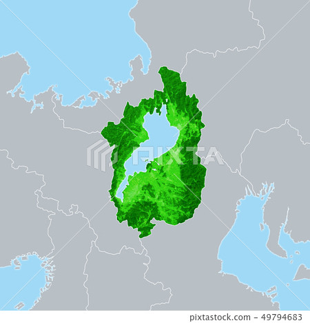 Shiga Prefecture Map - Stock Illustration [49794683] - PIXTA