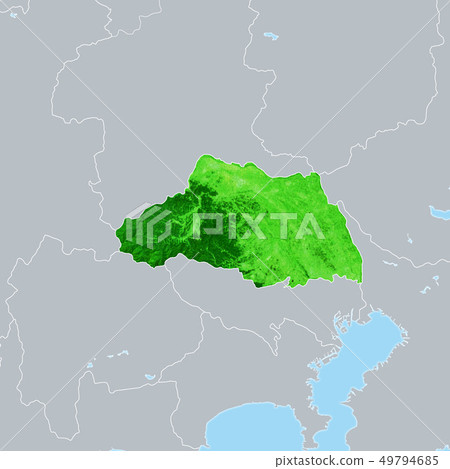 Saitama Prefecture Map - Stock Illustration [49794685] - PIXTA