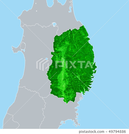 Iwate Prefecture Map - Stock Illustration [49794886] - PIXTA