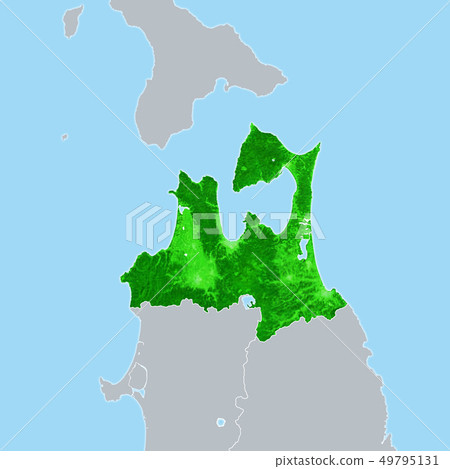 Aomori Prefecture Map - Stock Illustration [49795131] - PIXTA