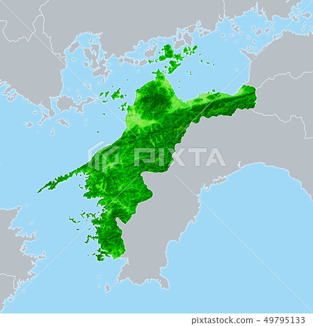 Ehime Prefecture Map - Stock Illustration [49795133] - PIXTA
