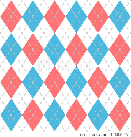 Argyle Check Pattern - Stock Illustration [49803645] - PIXTA