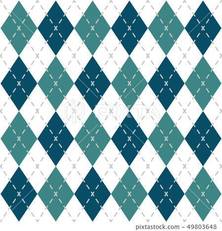 Argyle Check Pattern - Stock Illustration [49803648] - PIXTA