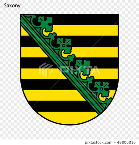 Emblem of Saxony, province of Germany-插圖素材 [49806816] - PIXTA圖庫