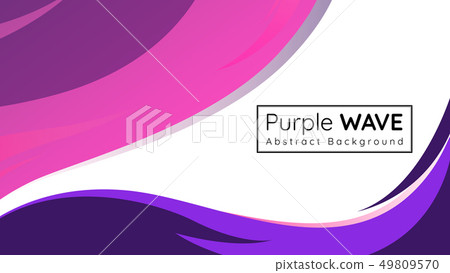 Purple wave design background - Stock Illustration [49809570] - PIXTA
