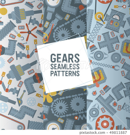Industry seamless pattern vector industrial... - Stock Illustration ...