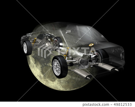 Skeleton car body and universe 08 - Stock Illustration [49812533] - PIXTA
