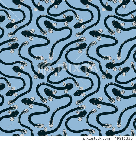 Eel Pattern-Seamless - Stock Illustration [49815336] - PIXTA