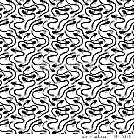Eel Pattern-Seamless - Stock Illustration [49815338] - PIXTA