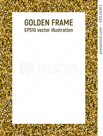 Straight gold frame. - Stock Illustration [49816961] - PIXTA