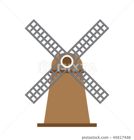 vector icon of rotate windmill in industrial - Stock Illustration ...