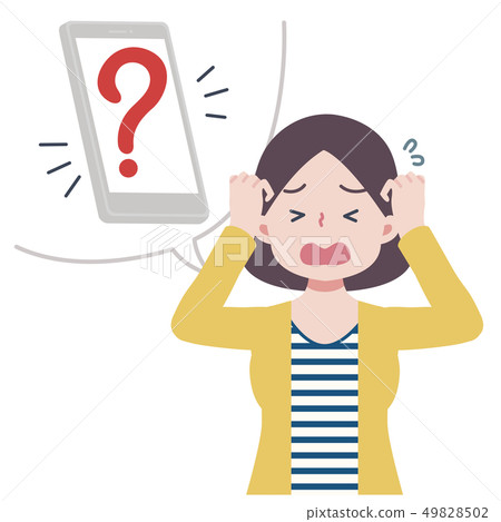 Smart phone lost - Stock Illustration [49828502] - PIXTA