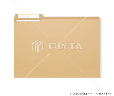 Manila folder. Paper case archive for document and - Stock Illustration ...