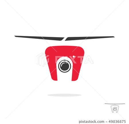 Flying camera drone vector icon - Stock Illustration [49836875] - PIXTA