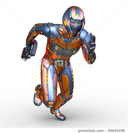 Cyber man - Stock Illustration [49840396] - PIXTA