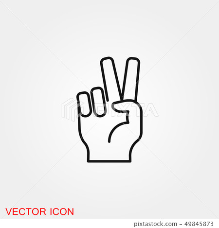 Victory icon vector sign symbol for design - Stock Illustration ...