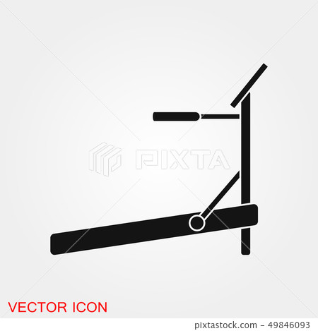 Treadmill icon vector sign symbol for design - Stock Illustration ...