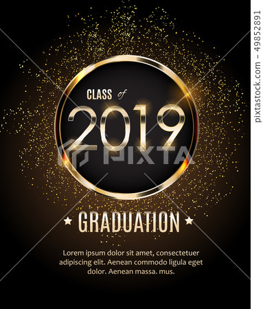 Congratulations on Graduation 2019 Class - Stock Illustration [49852891 ...