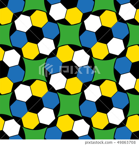 Seamless repeating of football soccer pattern... - Stock Illustration ...