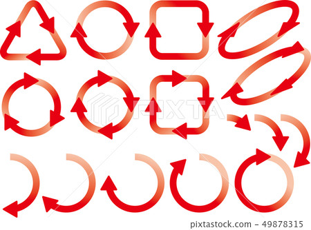 Recycling arrow 2c - Stock Illustration [49878315] - PIXTA