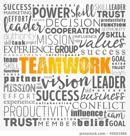 TEAMWORK word cloud collage - Stock Illustration [49883866] - PIXTA