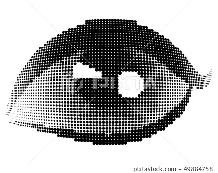 Halftone human eye - Stock Illustration [49884758] - PIXTA