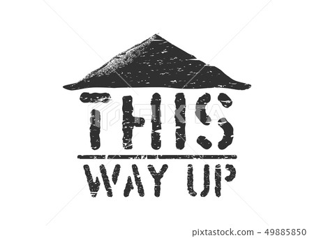 This way up standard shipping stamp imprint... - Stock Illustration ...