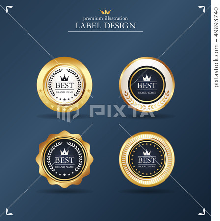 Listed Label Design - Stock Illustration [49893740] - PIXTA