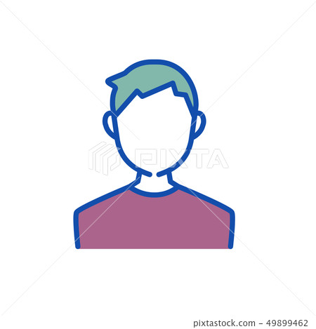 Male Upper Body Front No Expression - Stock Illustration [49899462] - PIXTA