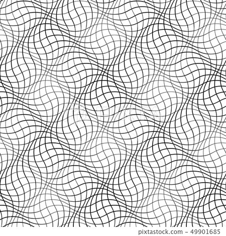 Abstract wavy background. Seamless line pattern - Stock Illustration ...